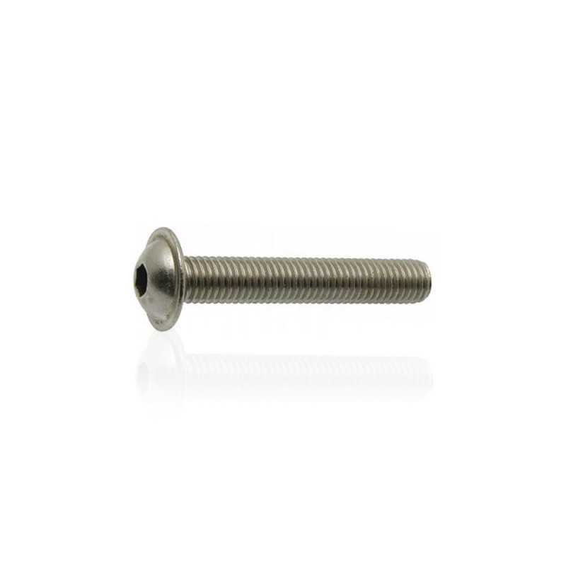 Vis Inox A2 TBHC 3X10 tête bombée 6 pans creux à embase
